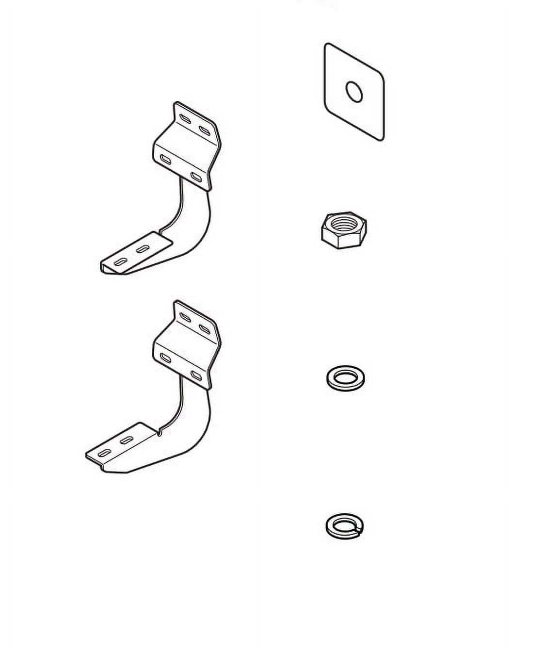 Raptor Rb 0301 Bk Slide Track Bracket Kit Fits select: 2015-2022 FORD ...