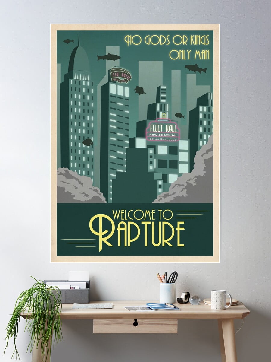 Rapture Bioshock Poster Poster Wall Art, Modern Wall Decor For Living ...