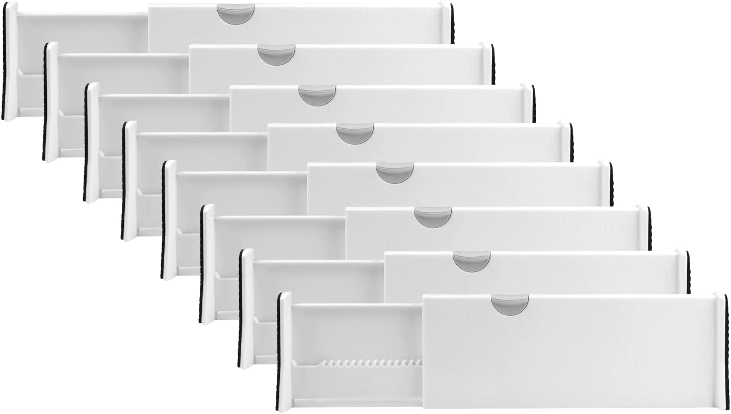 Interlocking Storage Bins MDesign 8-Piece Interlocking Drawer Organizer ...