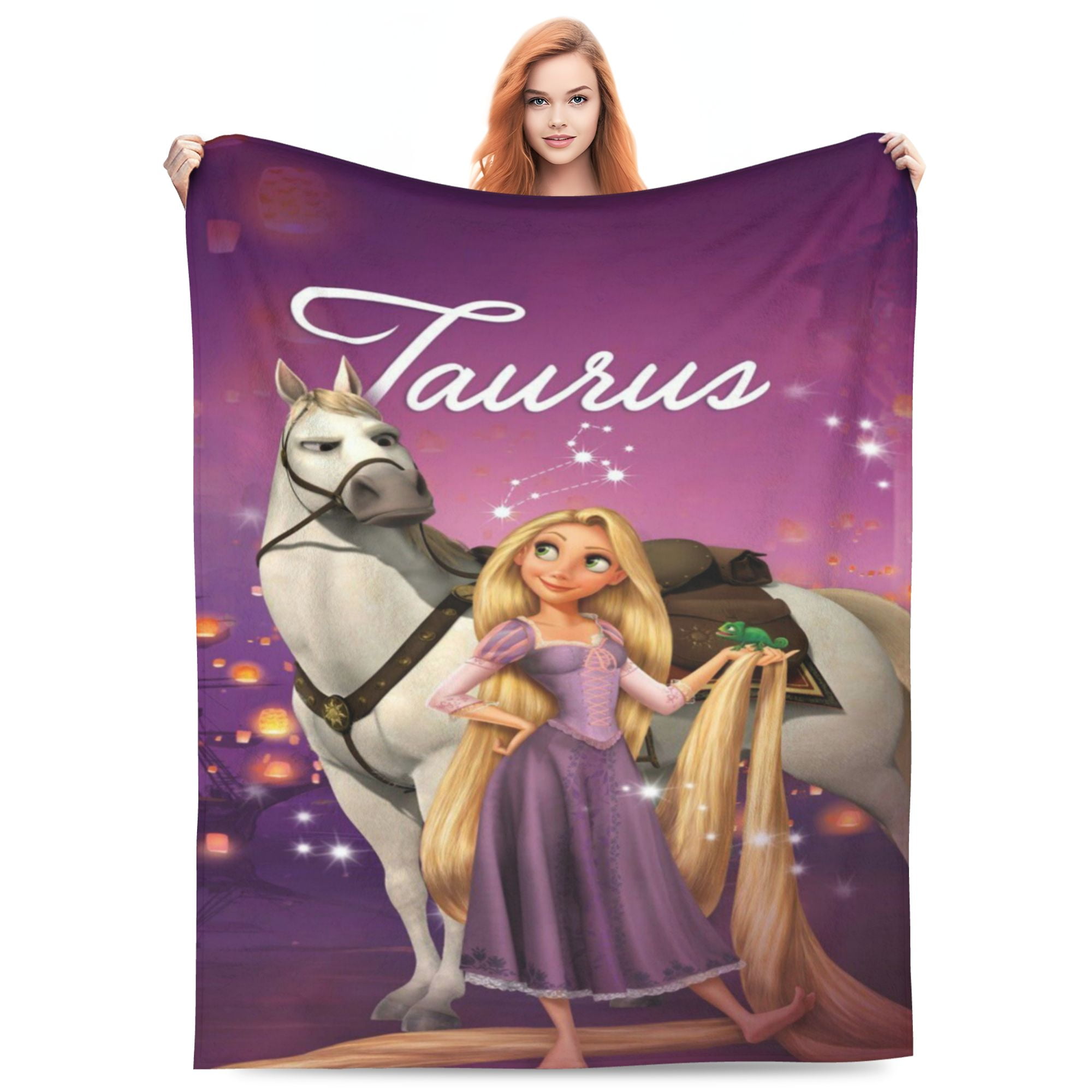 Rapunz-e Bed Blanket 3D Printed Throw Blanket Lightweight Super Soft ...