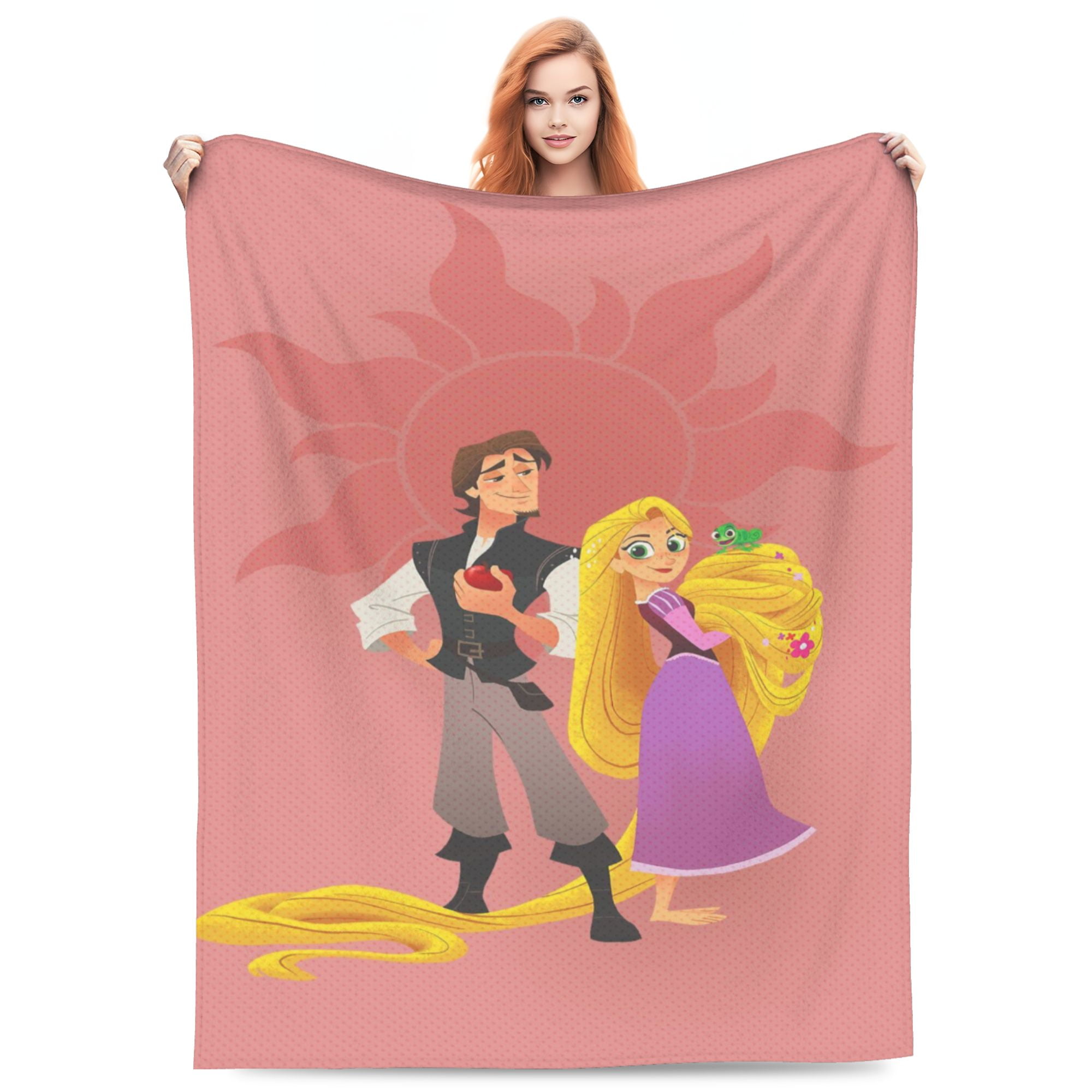 Rapunzel Bed Blanket 3D Printed Throw Blanket Lightweight Super Soft ...