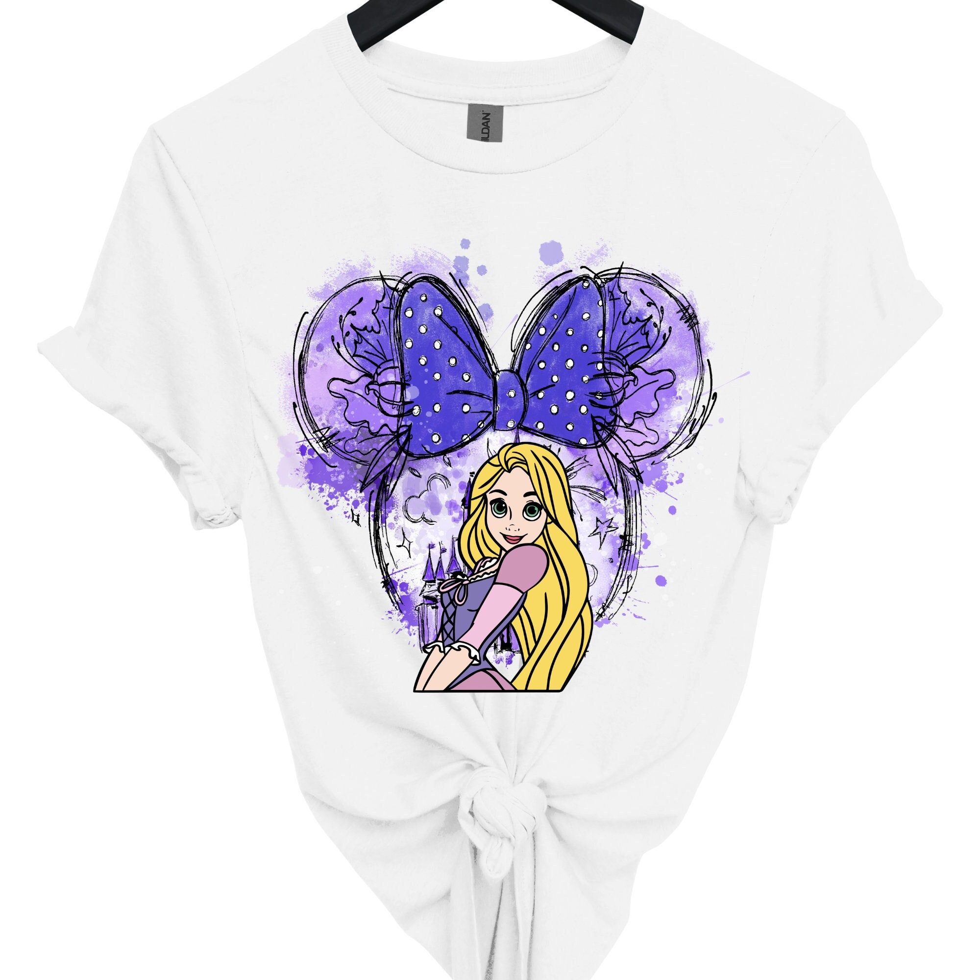 Rapunzel Disney Shirt, Disney Princess Shirt, Watercolor Castle ...