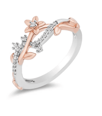 Rapunzel Magic Sunflower Ring in 925 Sterling Silver - Two Tone ...