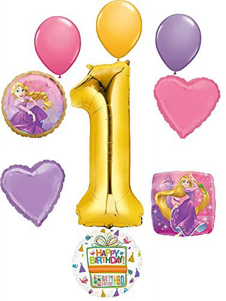 Rapunzel Party Supplies 1st Birthday Tangled Balloon Bouquet ...