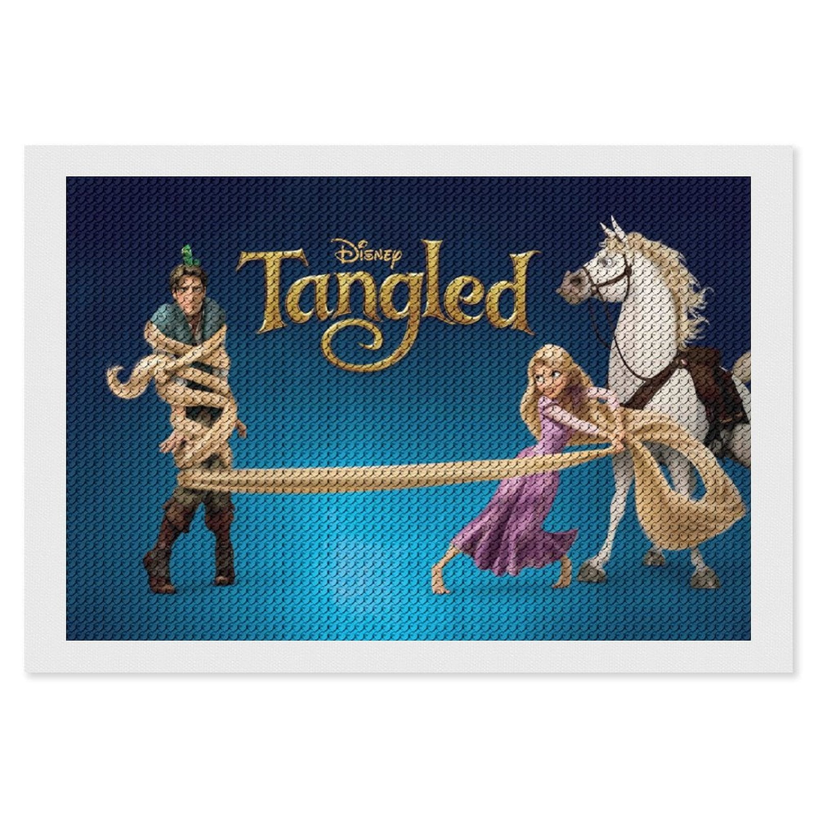 Rapunzel Tangled Diamond Art Painting for Adult, DIY Full Round 5D ...