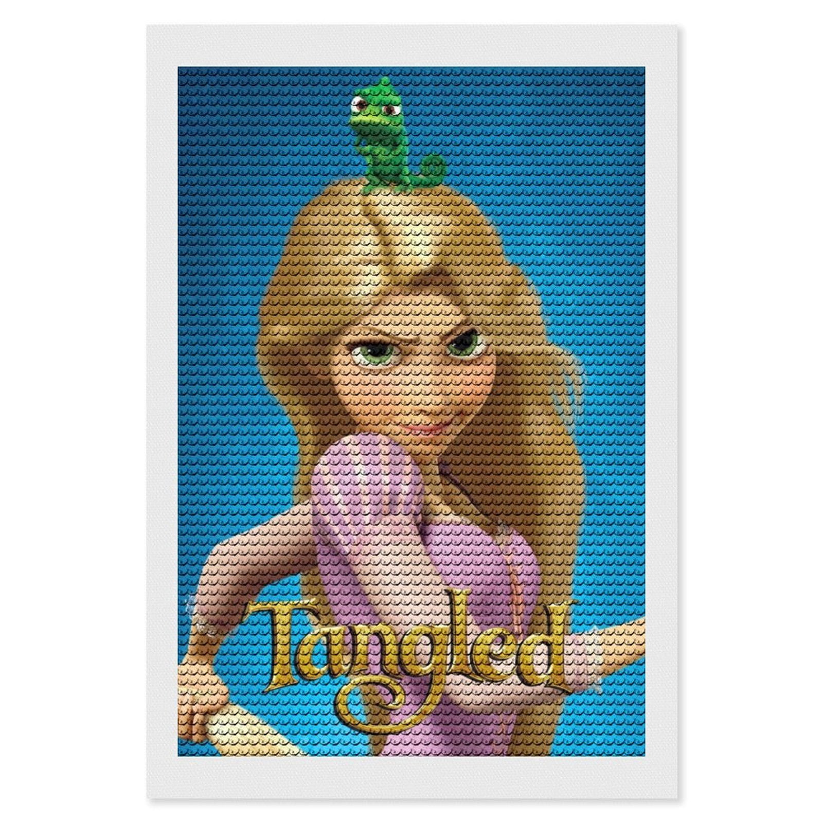 Rapunzel Tangled Diamond Art Painting for Adult, DIY Full Round 5D ...