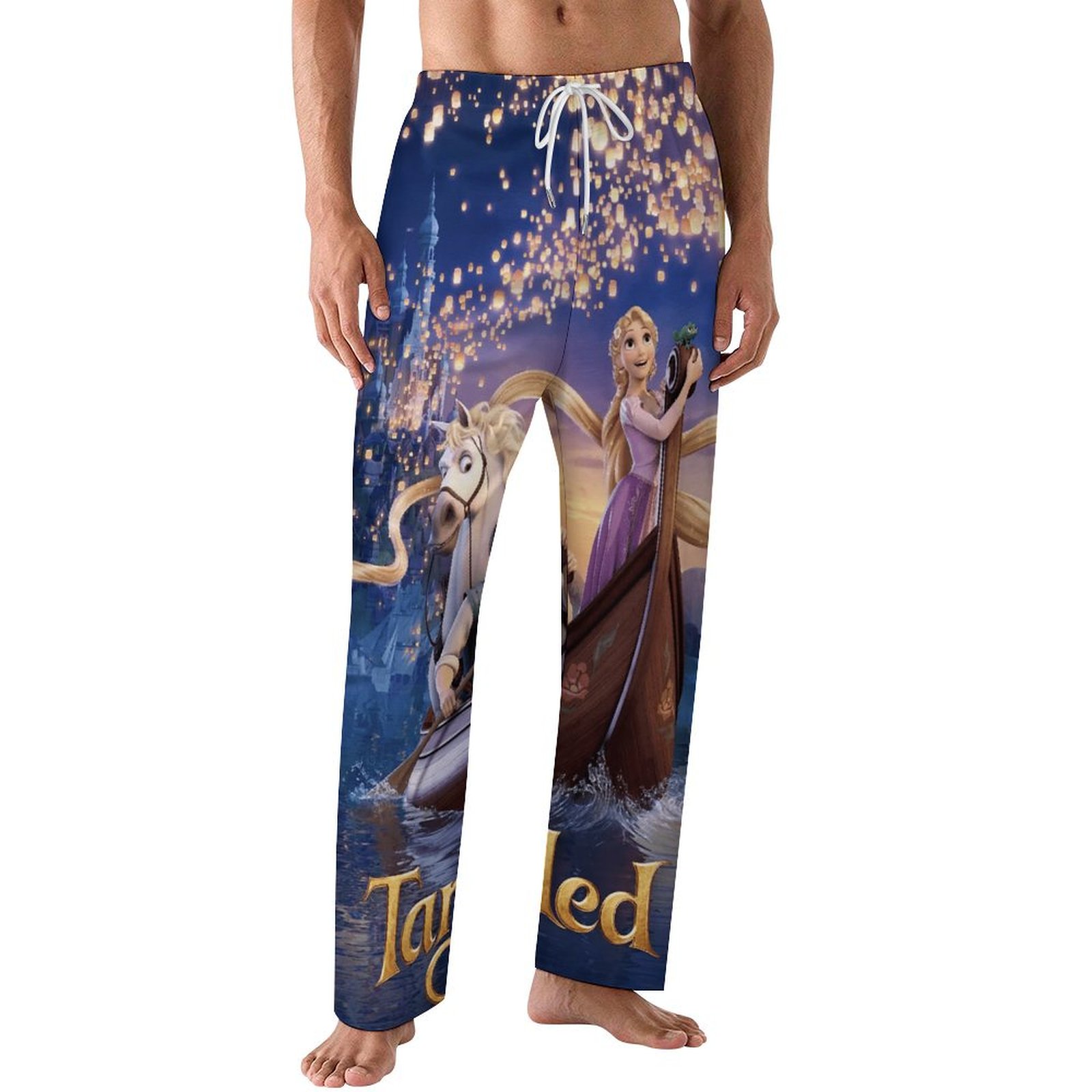 Rapunzel Tangled Men Pajama Pants Bottoms Lounge Pants Elastic Waist ...