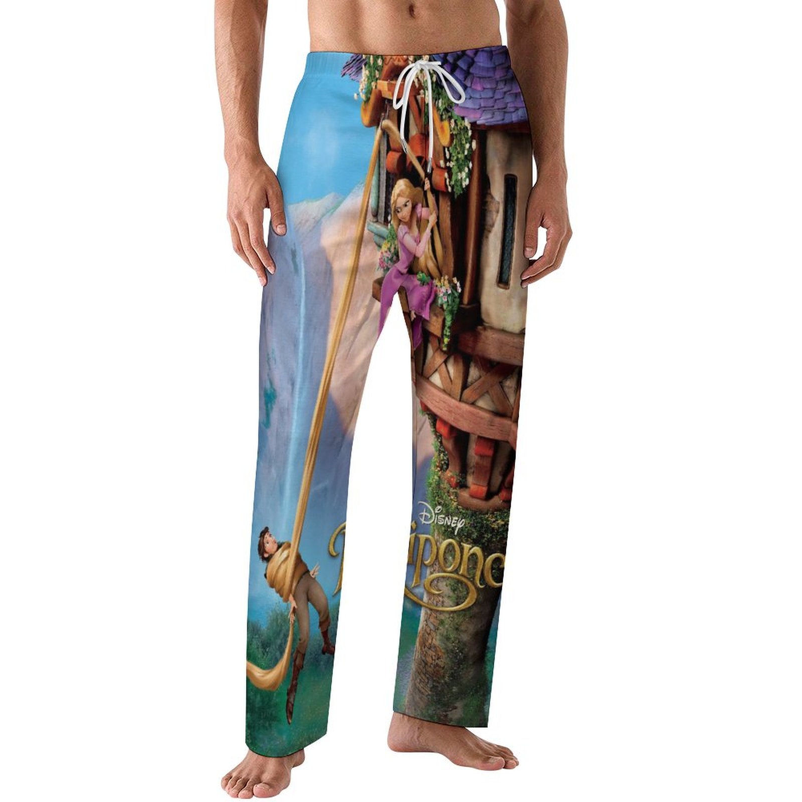 Rapunzel Tangled Men Pajama Pants Bottoms Lounge Pants Elastic Waist ...