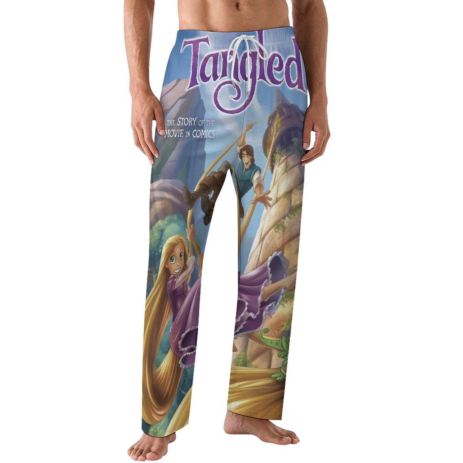 Rapunzel Tangled Men Pajama Pants Bottoms Lounge Pants Elastic Waist ...