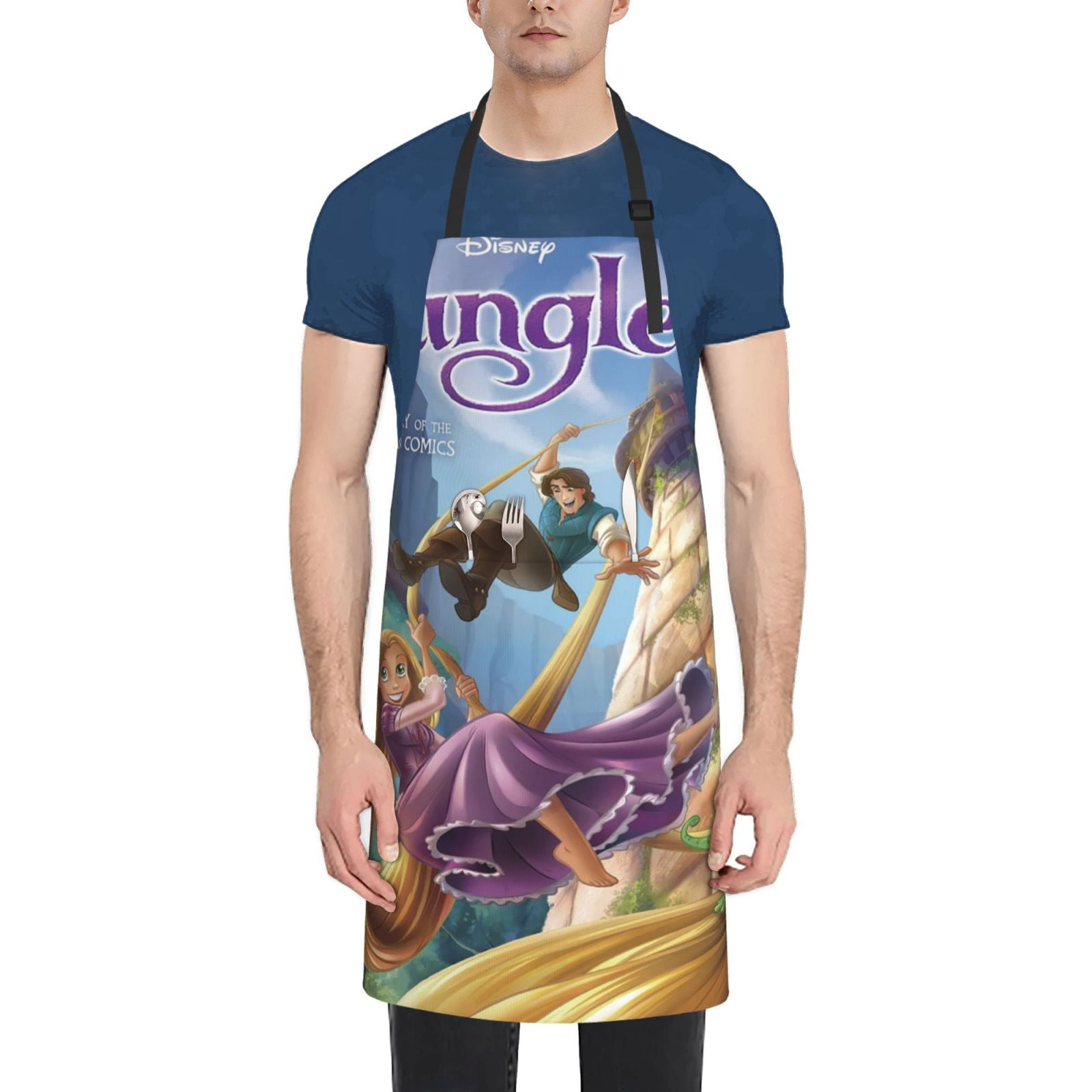 Rapunzel Tangled Waterproof Cooking Aprons, Adjustable Bib Soft Chef ...