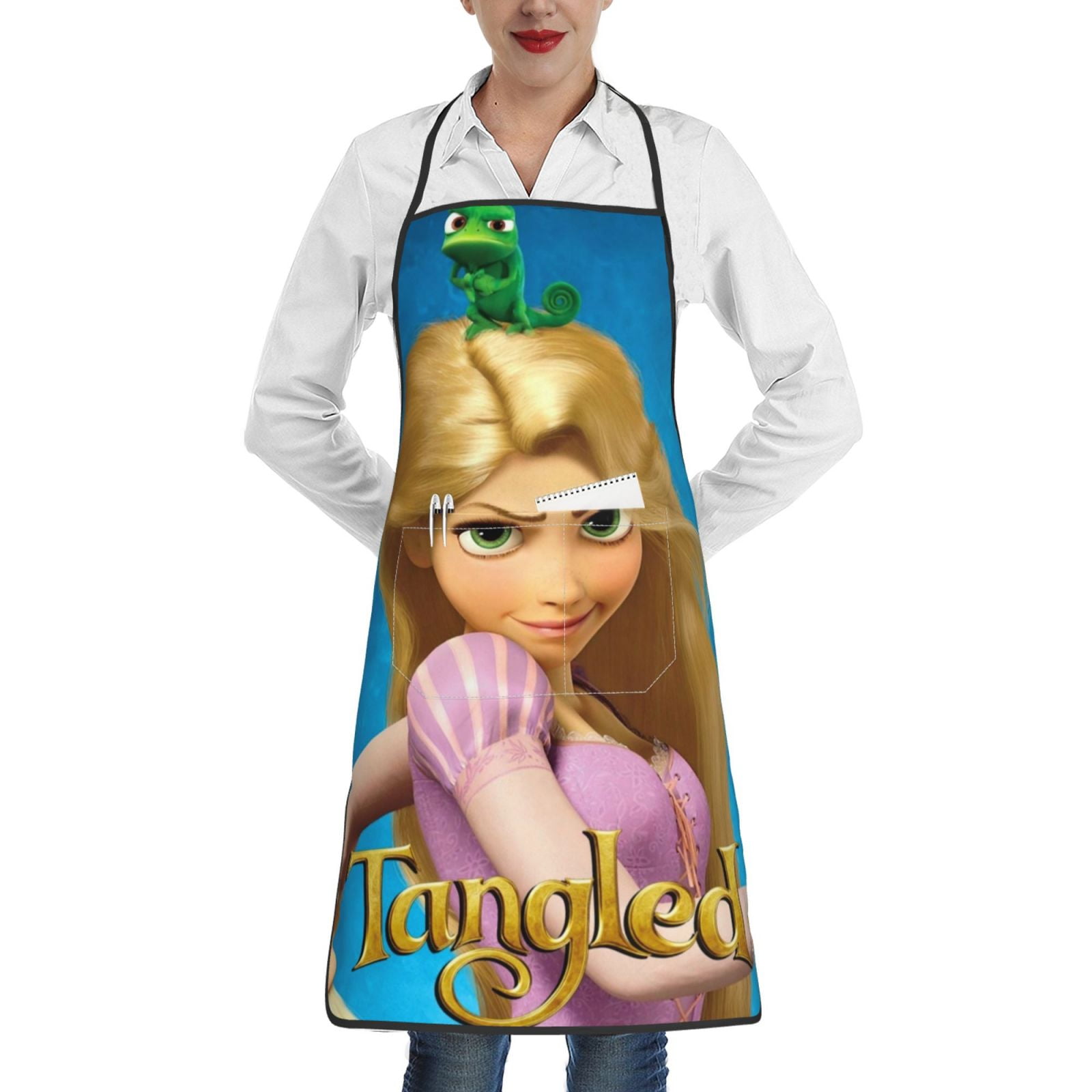Rapunzel Tangled Waterproof Cooking Aprons, Adjustable Bib Soft Chef ...