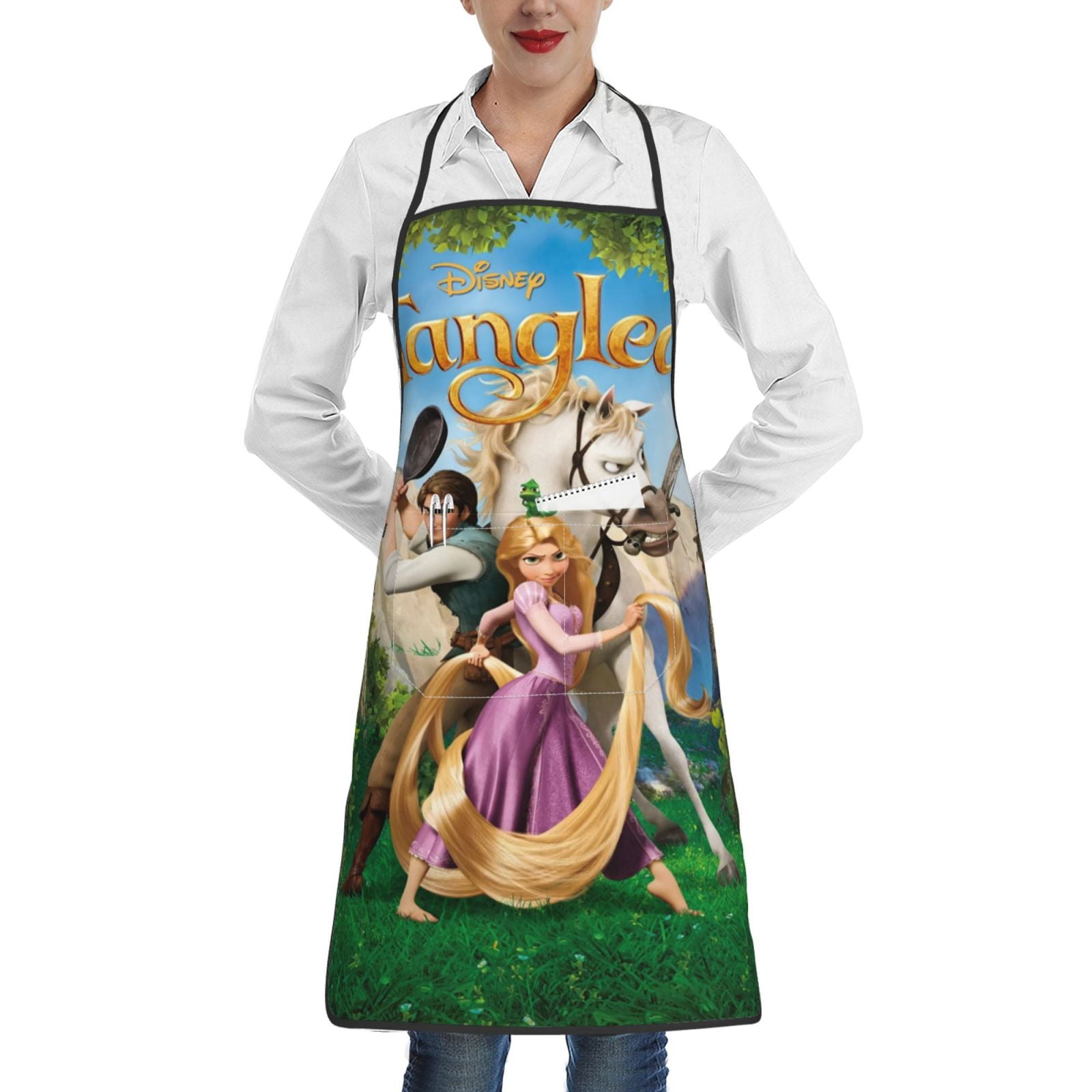 Rapunzel Tangled Waterproof Cooking Aprons, Adjustable Bib Soft Chef ...