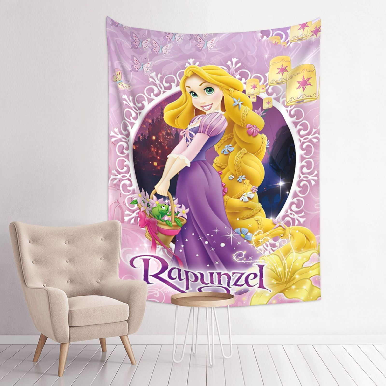 Rapunz-e Tapestry Anime Poster Large Background Wall Art Bedroom Wall ...