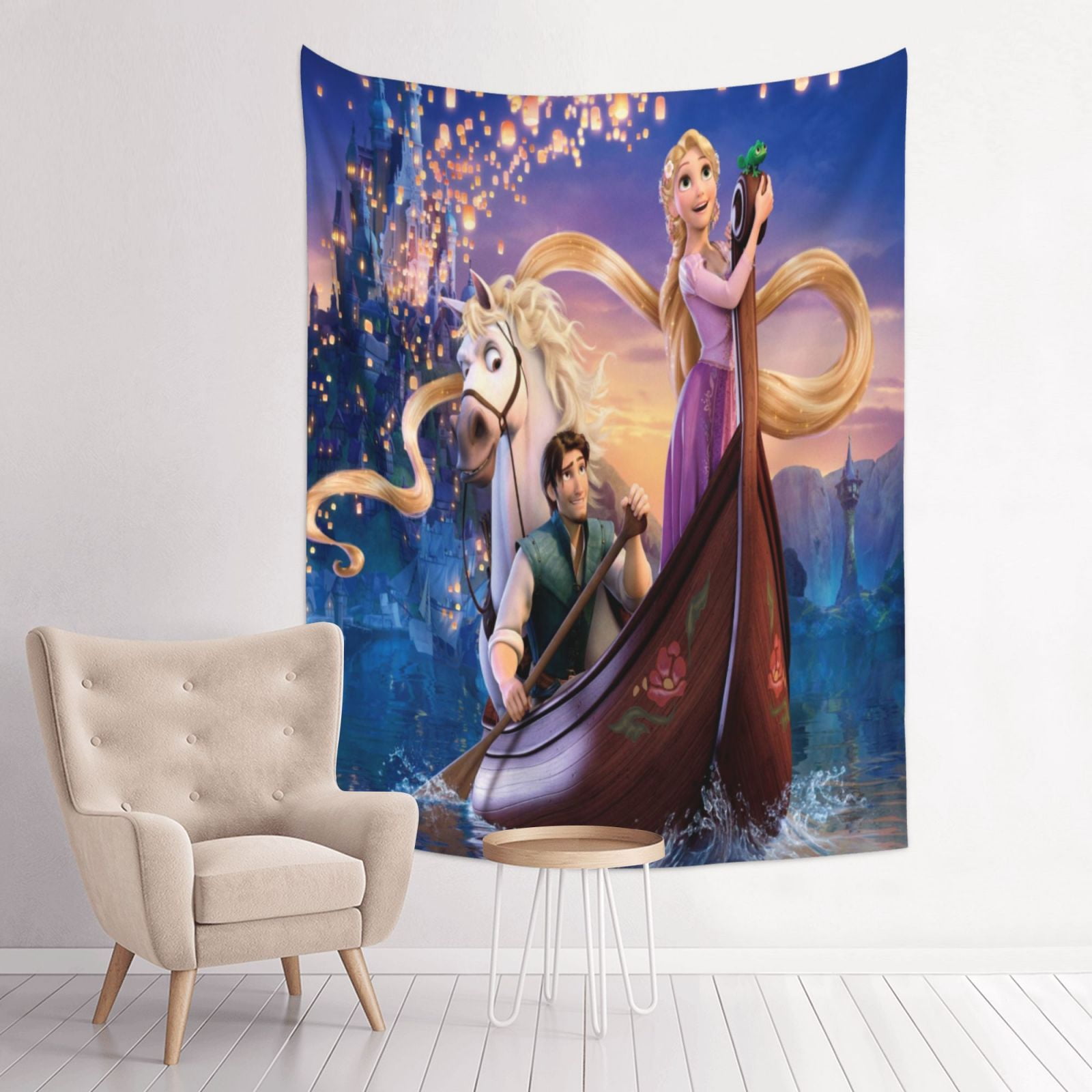Rapunz-e Tapestry Anime Poster Large Background Wall Art Bedroom Wall ...