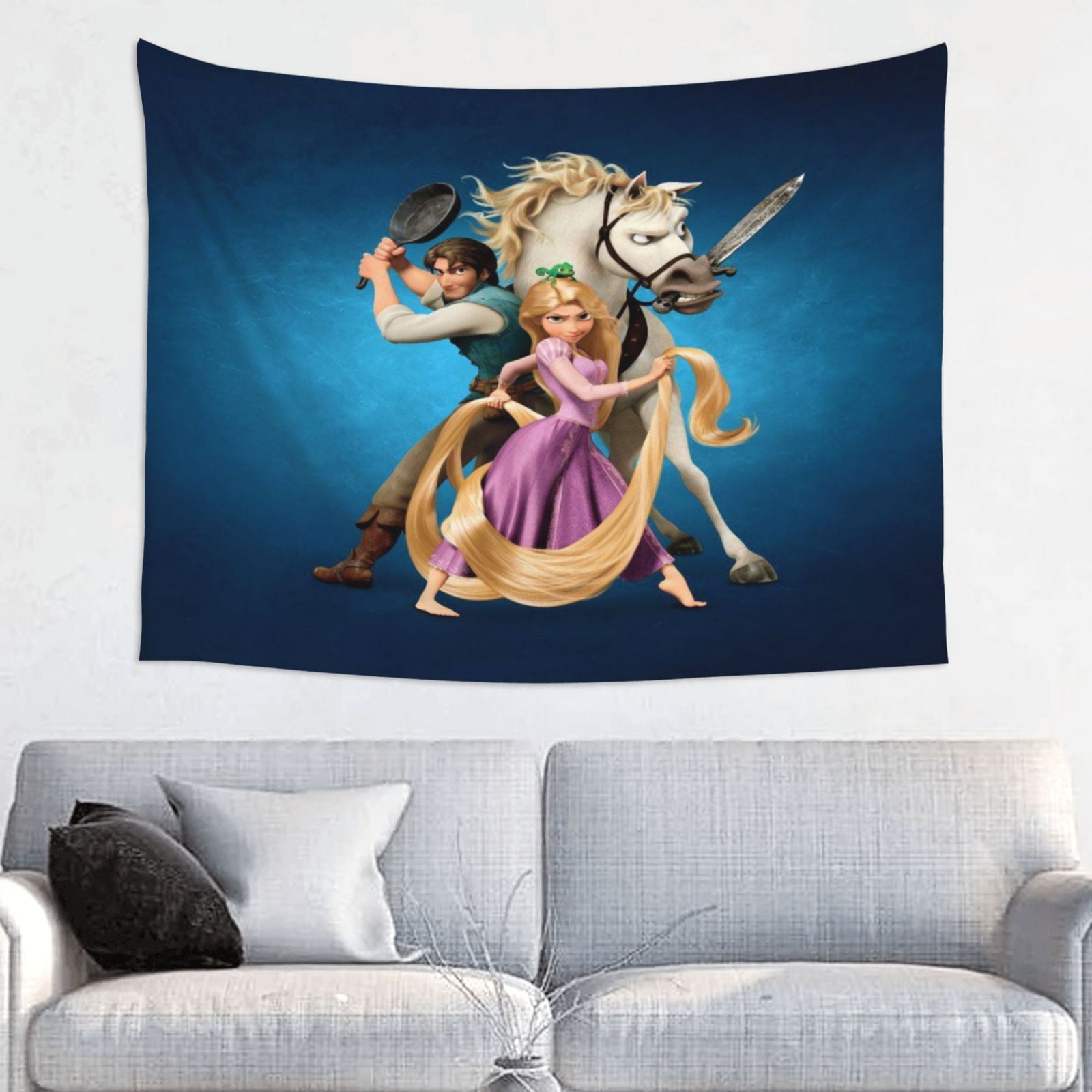 Rapunz-e Tapestry Anime Poster Large Background Wall Art Bedroom Wall ...