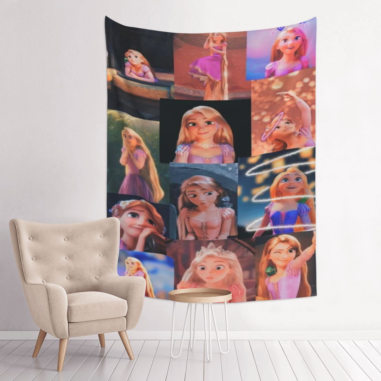 Rapunz-e Tapestry Anime Poster Large Background Wall Art Bedroom Wall ...