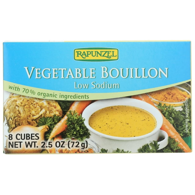 Rapunzel - Vegetable Bouillon Cubes - No Salt Added, 2.4 oz - Walmart.com