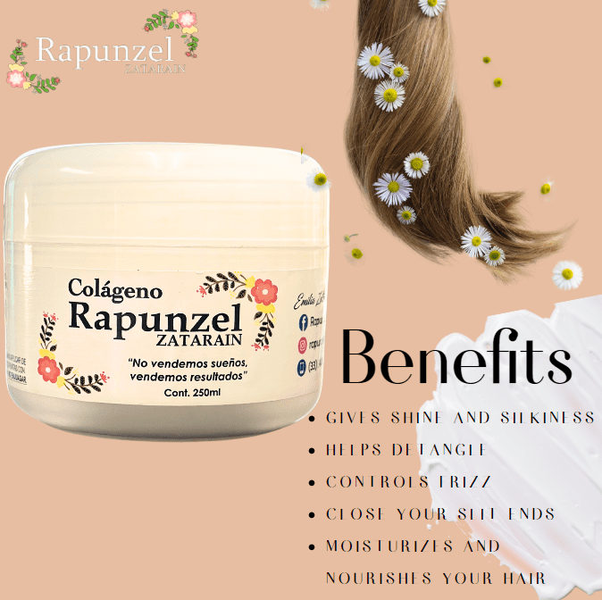 Rapunzel Zatarain Hail Collagen Cream - Silk & Shine Duo (2PACK, 250ml ...