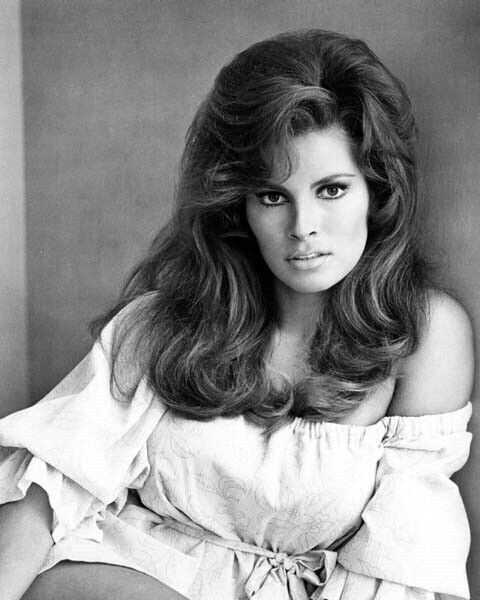 Raquel Welch sultry look in white dress bare shoulder 8x10 inch photo ...