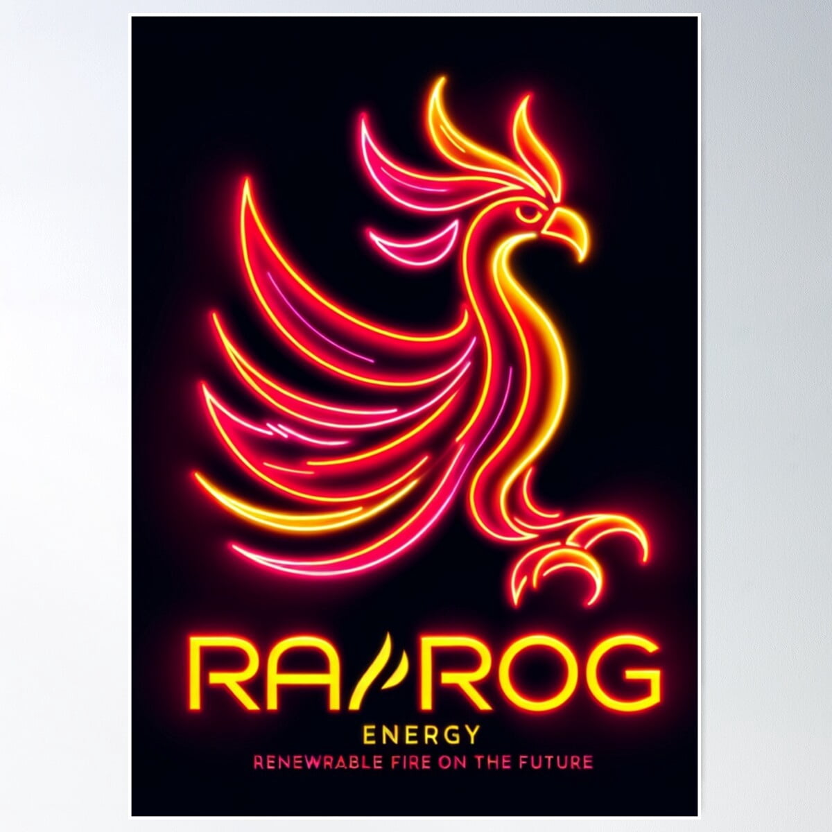 Raróg Energy – Renewable Fire For The Future. Poster Wall Art, Modern ...