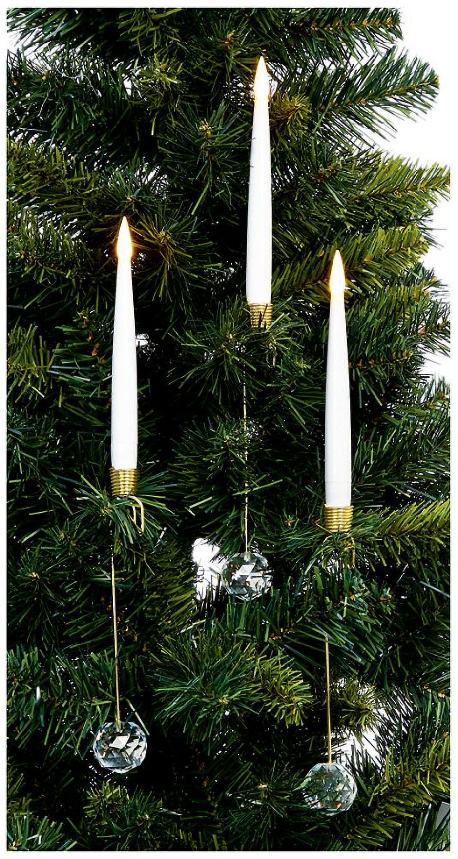 Raraion - LED Christmas Flickering Candle Set, 10 Piece Set - Walmart.com