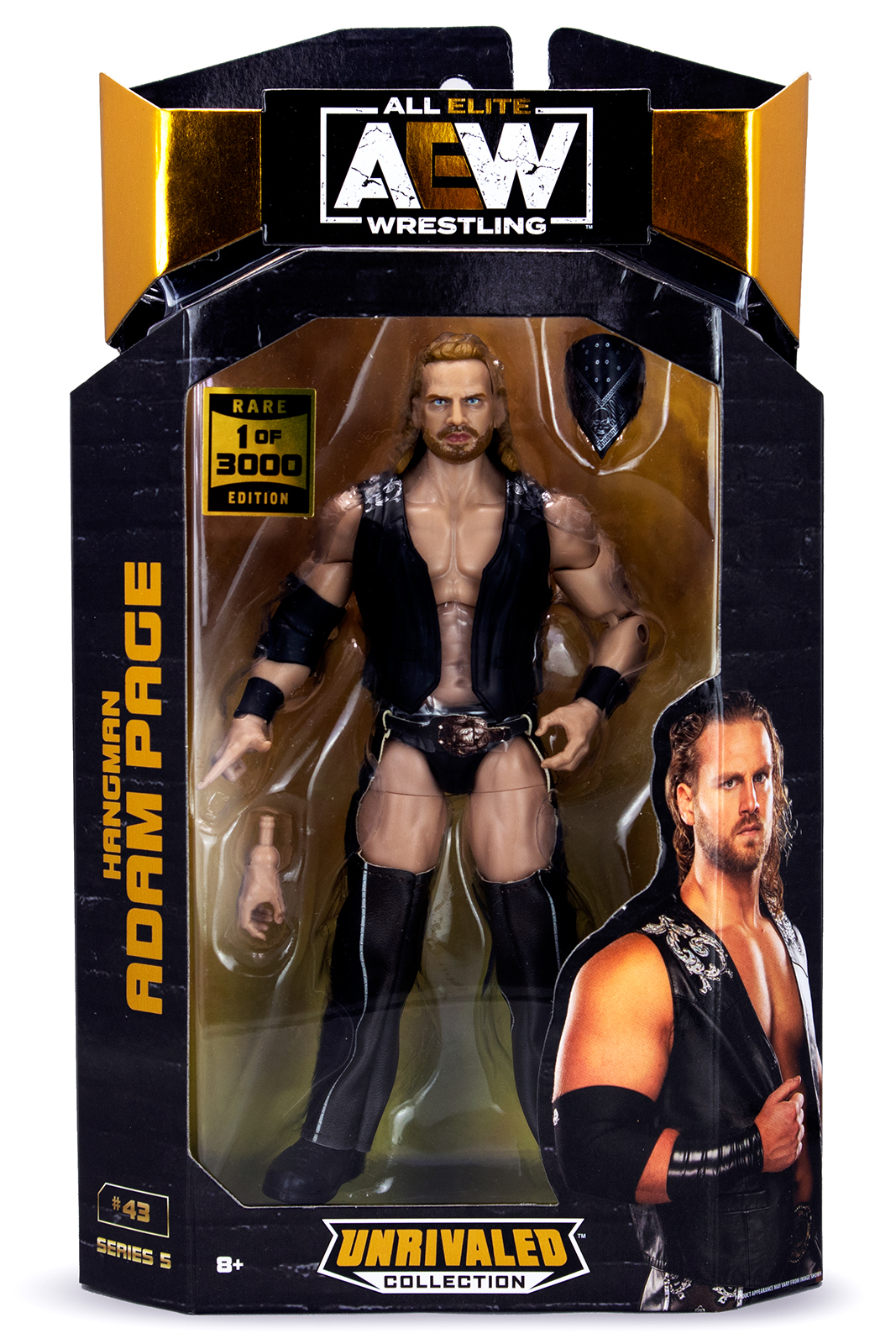 (Rare 1 of 3000) Hangman Adam Page - AEW Unrivaled 5 Jazwares AEW Toy ...