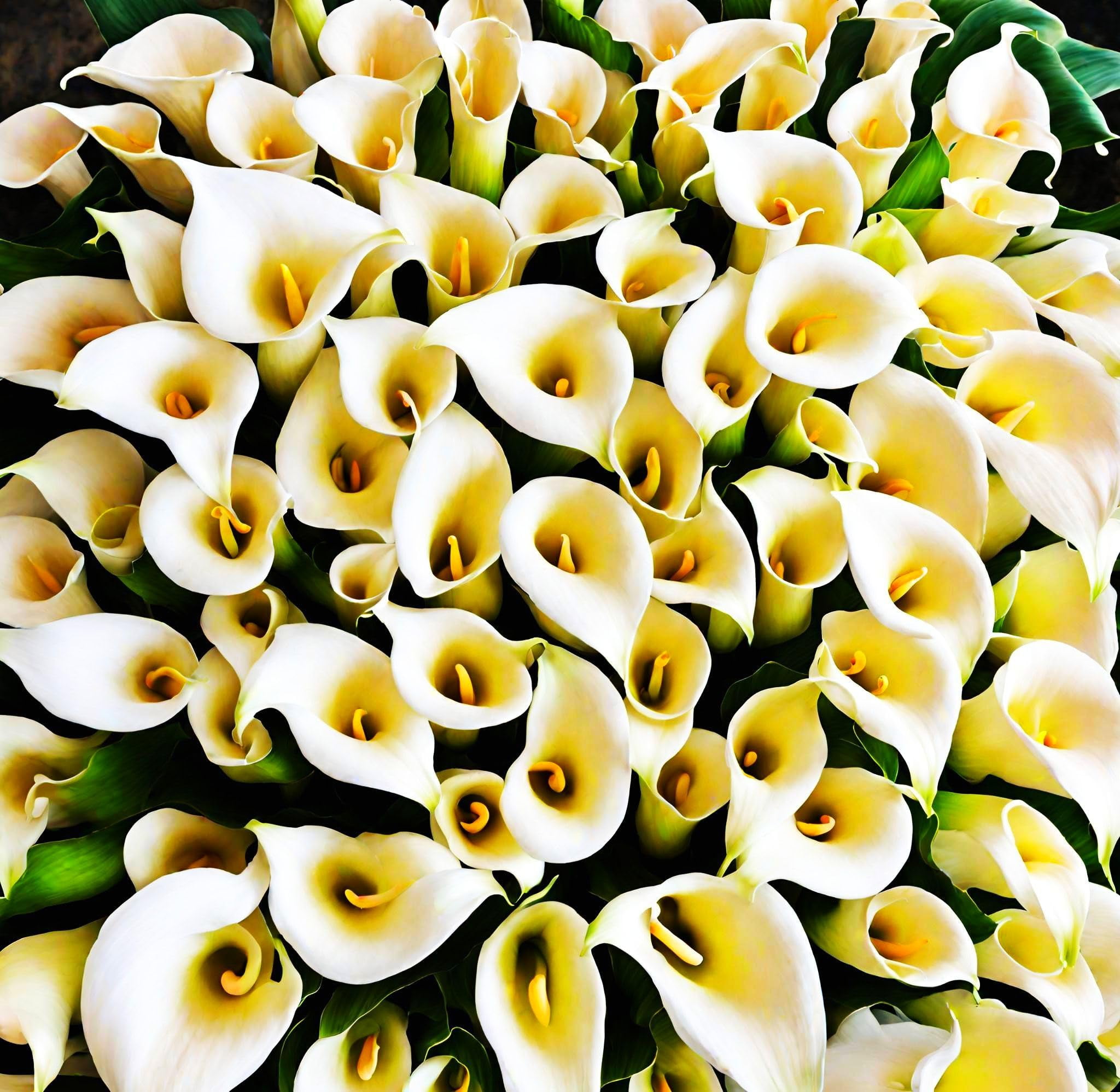 Rare 100 Pcs White Calla Lily Seeds MHD1Bonsai Potted Plant Perennial ...
