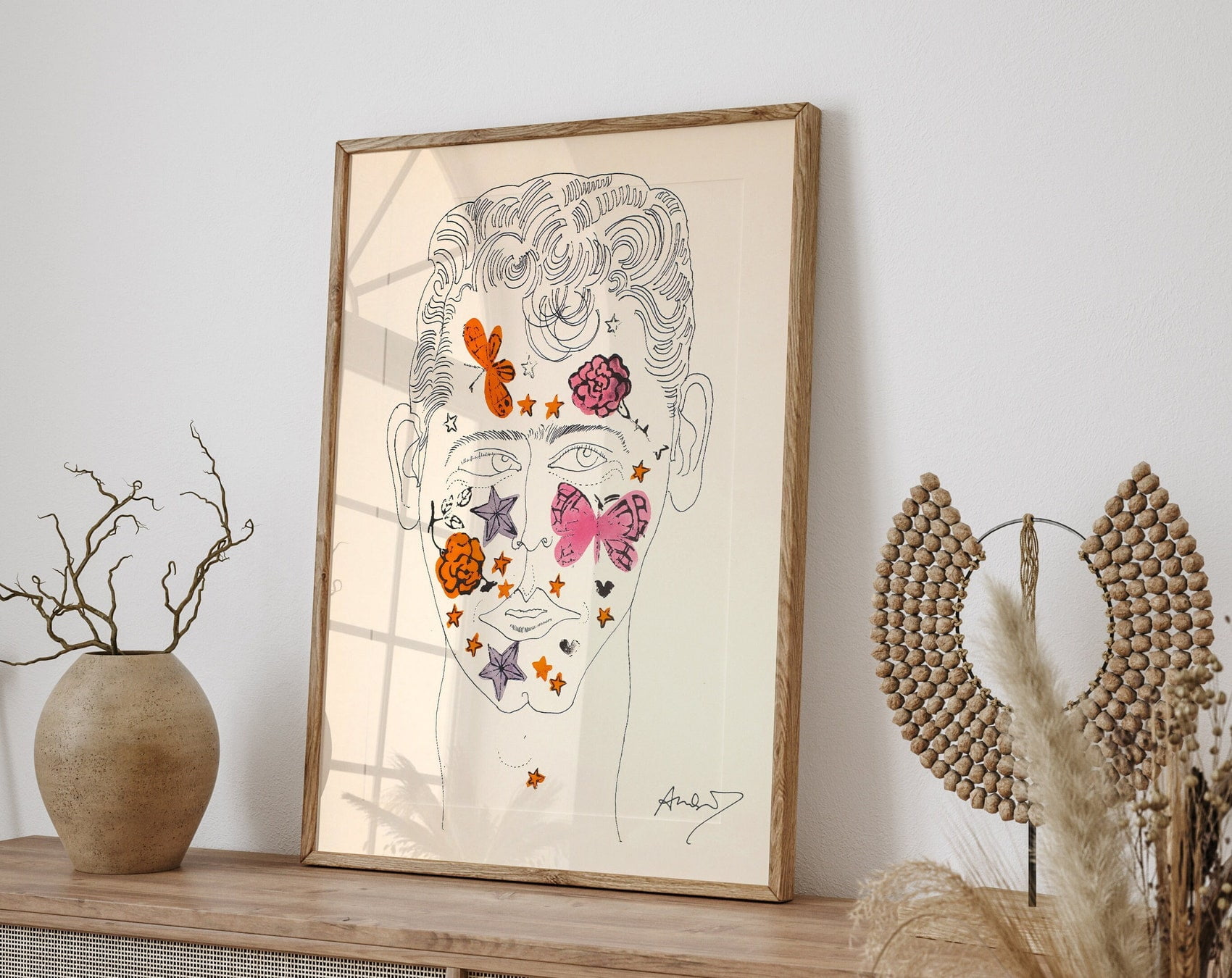 Rare Andy Warhol drawing poster, Andy Warhol Line Art Print, Line Art ...