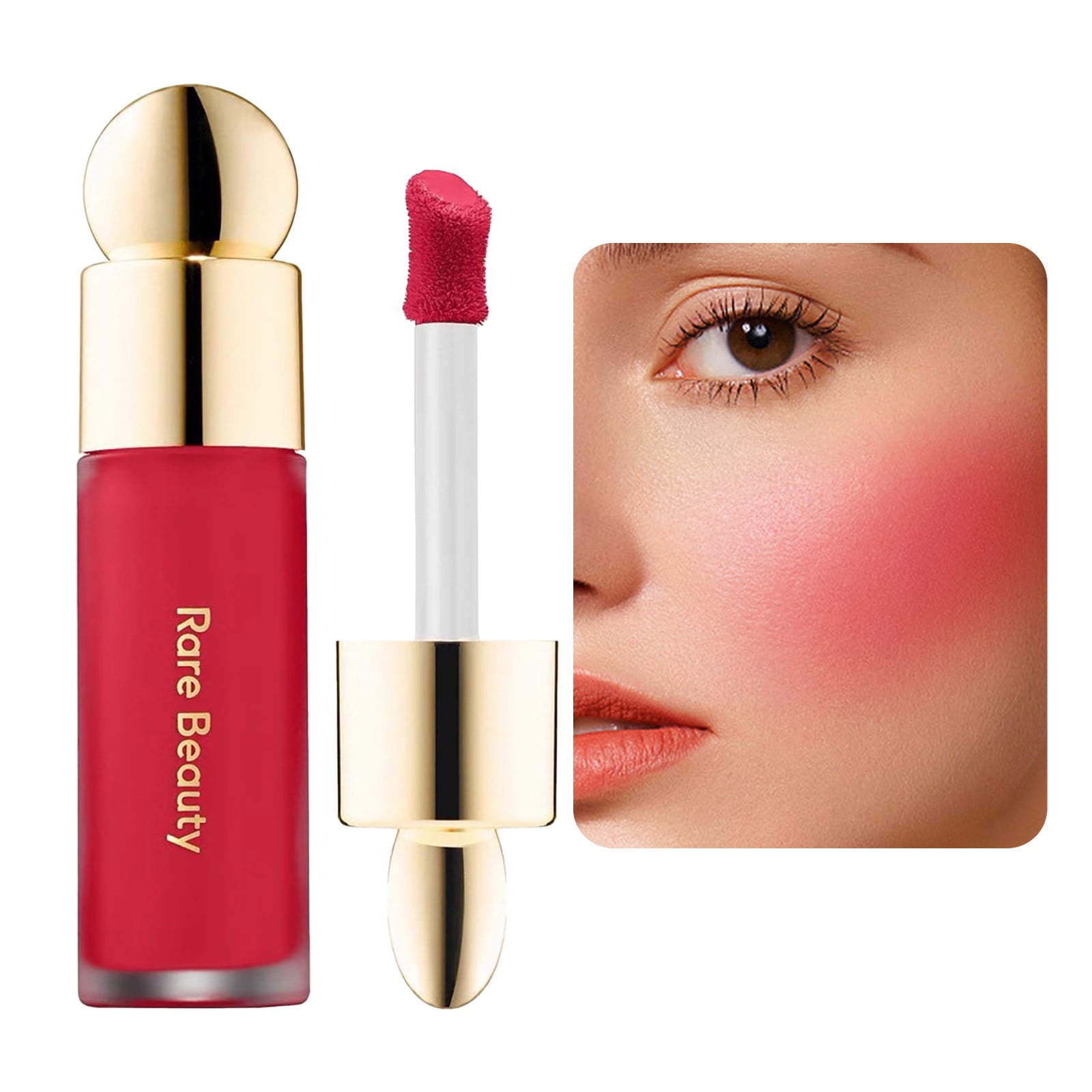 Rare Beauty By Selena Gomez Soft Pinch Liquid Blush – Grateful, Buildable Matte Finish, Red ...