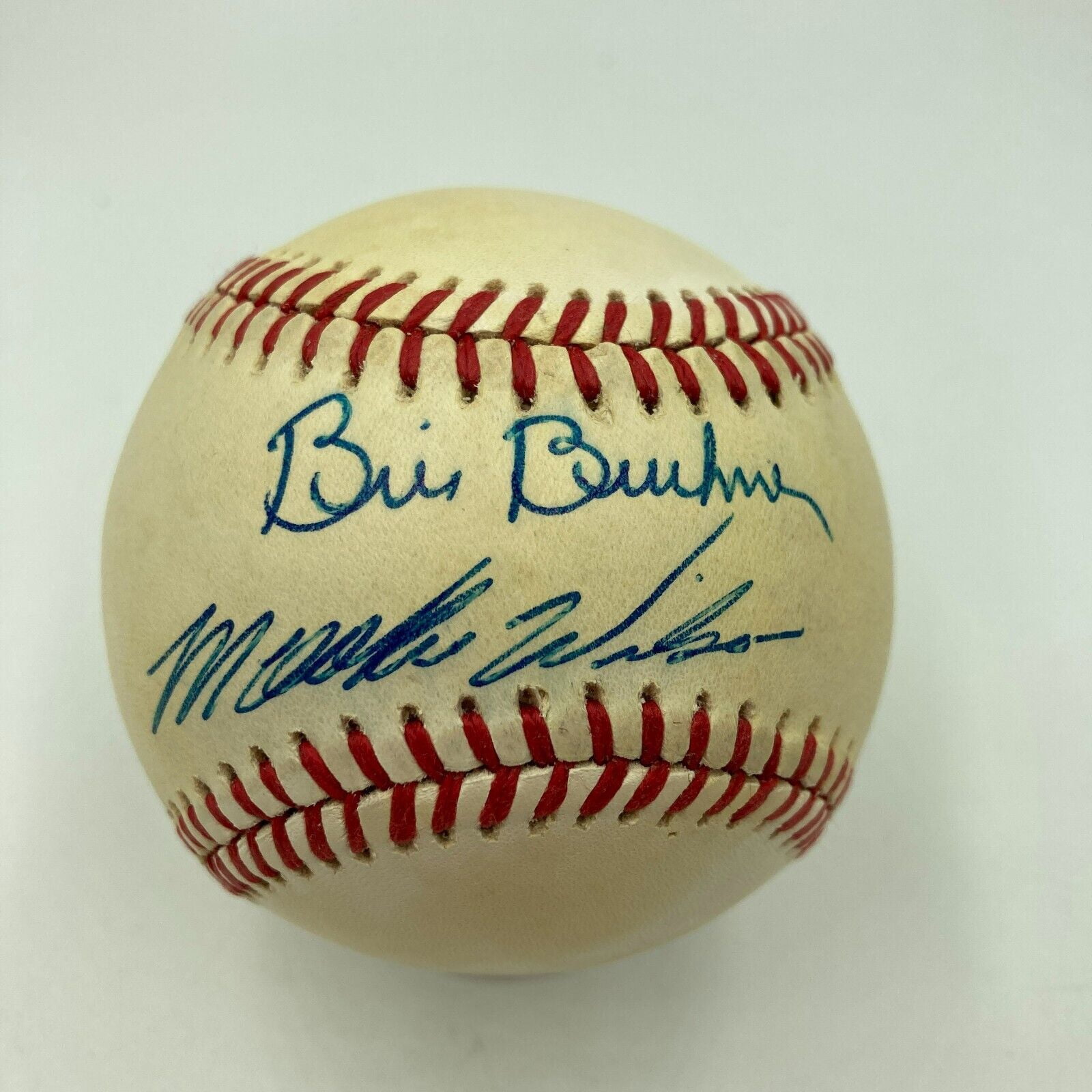 Rare Bill Buckner Mookie Wilson Signed 1986 World Series Baseball JSA COA - Walmart.com