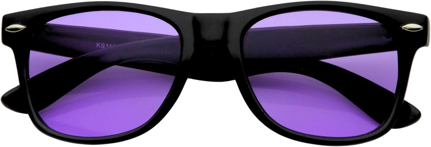 Rare Color Tinted Lens Classic Horn Rimmed Sunglasses - Walmart.com
