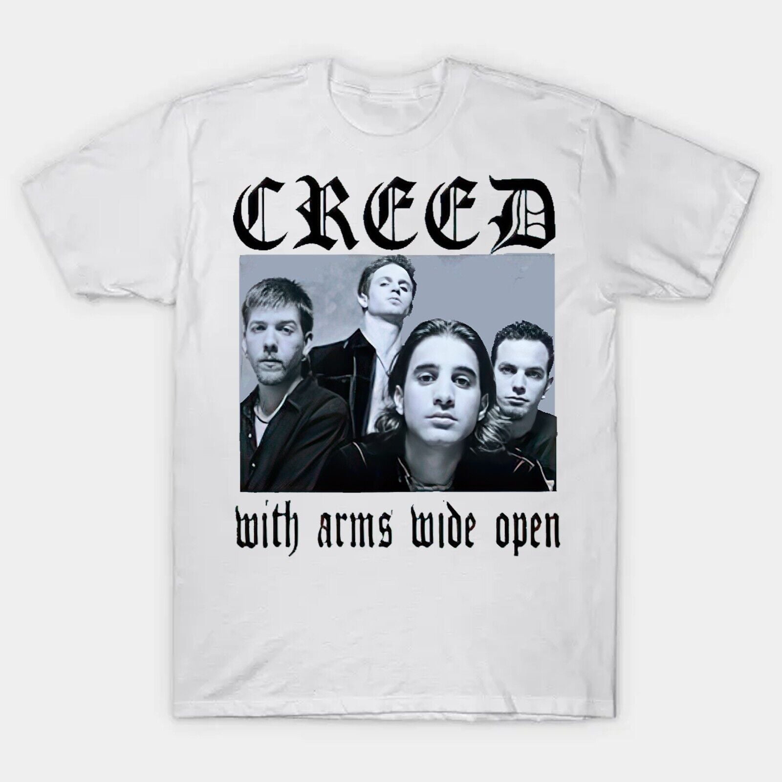 Rare Creed Band With Arms Wide Open Cotton Men All Size - Walmart.com
