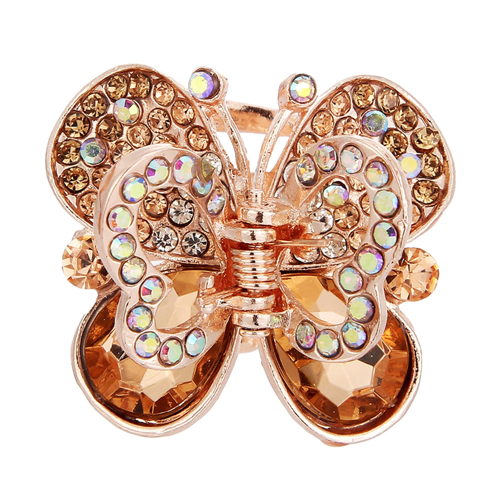 Rare Rhinestone Butterfly Yarmulke Clips Bangs Clip Bow Hair Thin Hair ...