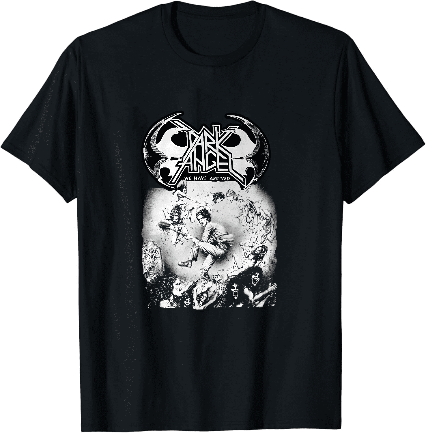 Rare DARK ANGEL WE HAVE ARRIVED'85 SACRED REICH NEW BLACK T-SHIRT BO075 ...