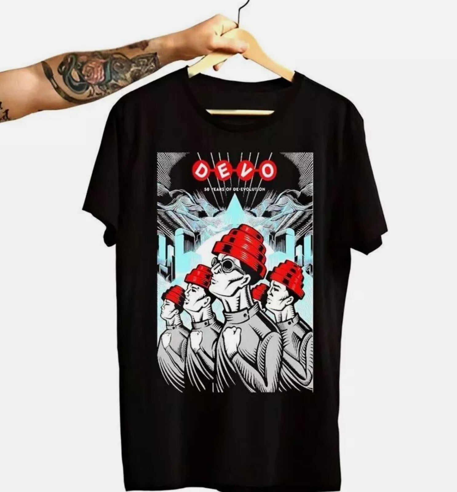 Rare Devo Celebrating 50th Aannivers New Popular All Size Black Cotton ...