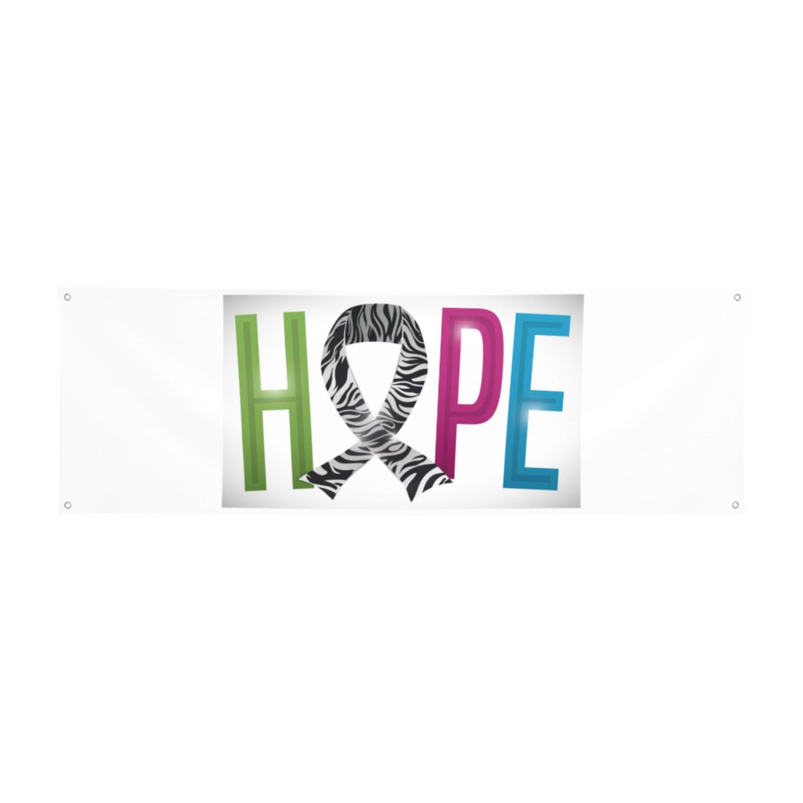 Rare Disease Awareness Day Zebra Ribbon Large Banner Party Decorations ...