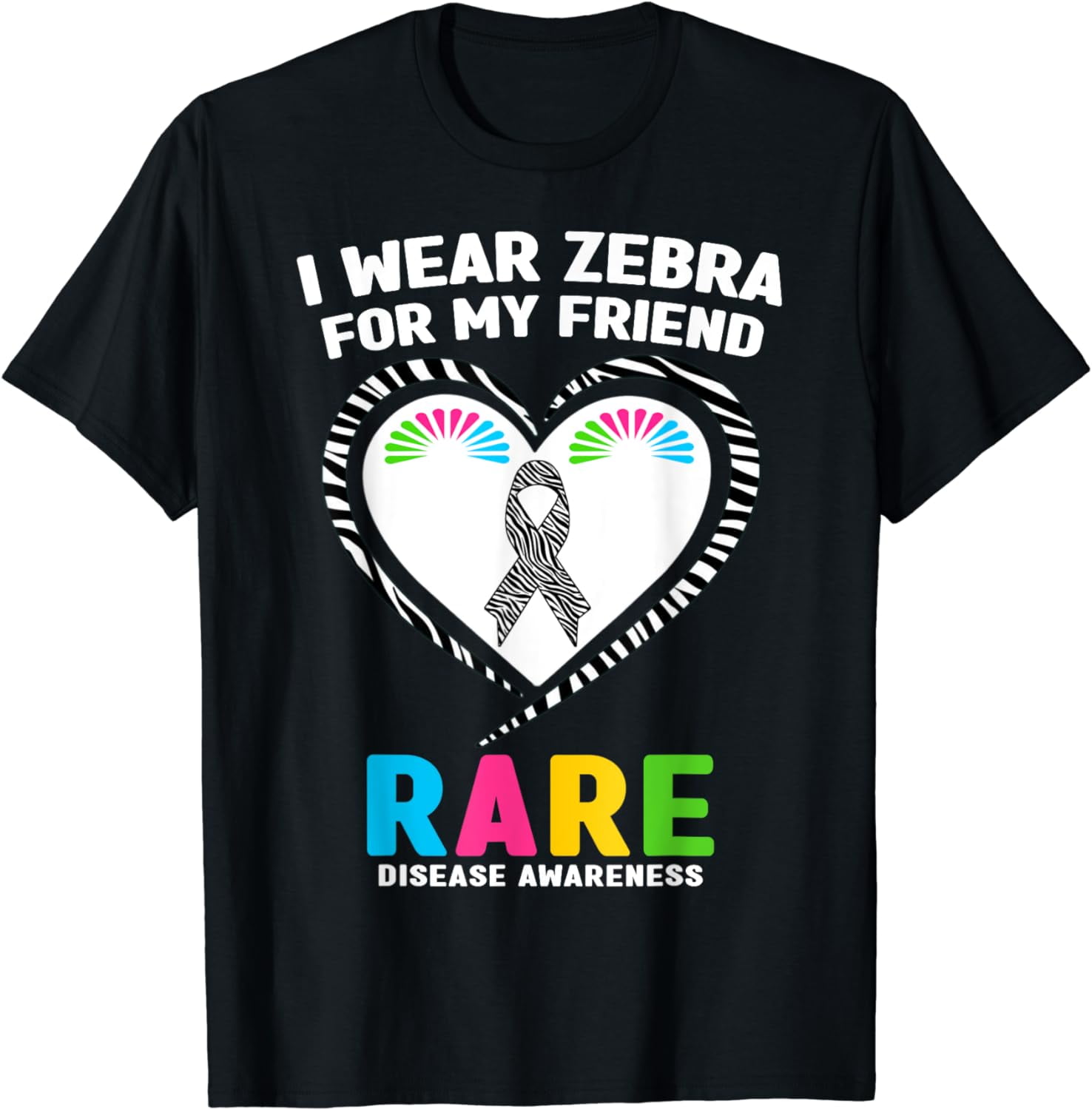 Rare Disease Day 2024 Shirt - I Wear Zebra for My Friend T-Shirt ...