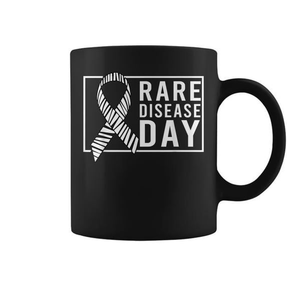 Rare Disease Day Rare Disease Awareness 2024 Zebra Ribbon Coffee Mugs ...