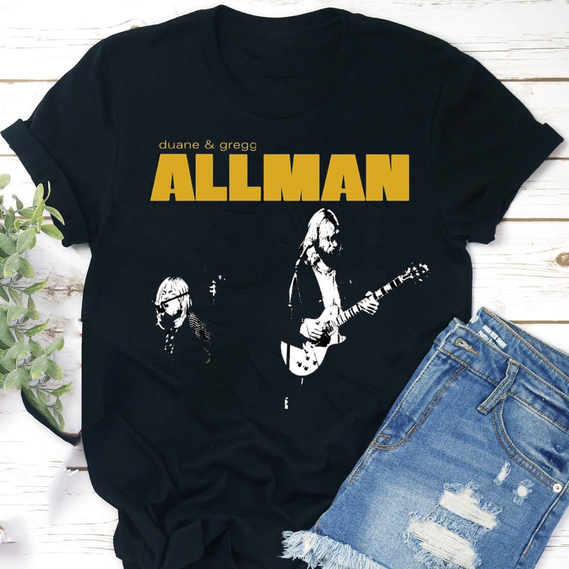 Rare Duane Allman Duane &Gregg Allman T-shirt Tee Men All Size S-5XL ...