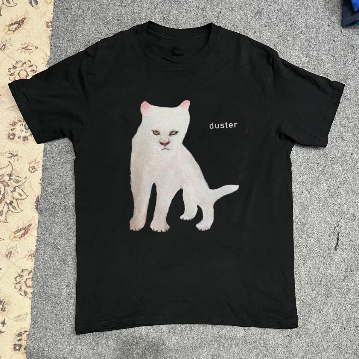 Rare Duster Band White Cat Album Black All Size Shirt - Walmart.com