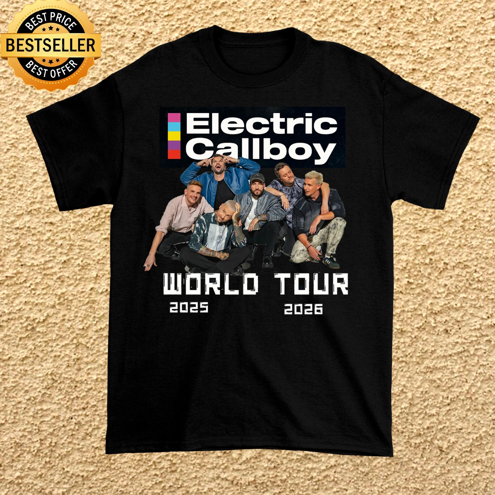 Rare ELECTRIC CALLBOY 2025 2026 World Tour T Shirt Black All Size OM865 ...