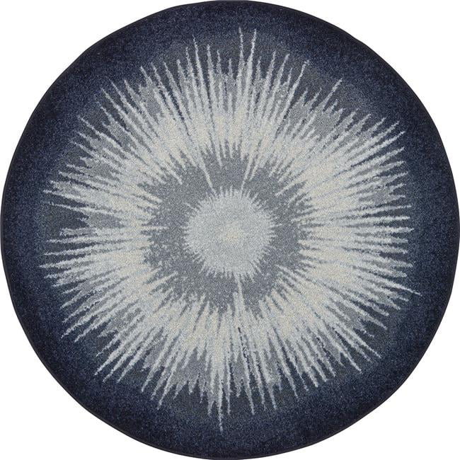 Rare Earth 7'7' Round Area Rug In Color Night Sky - Walmart.com