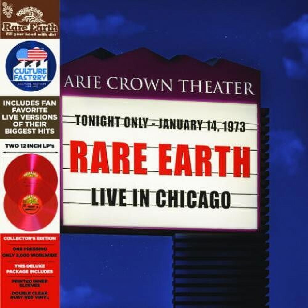 Rare Earth - Live In Chicago - Red Translucent - Music & Performance ...