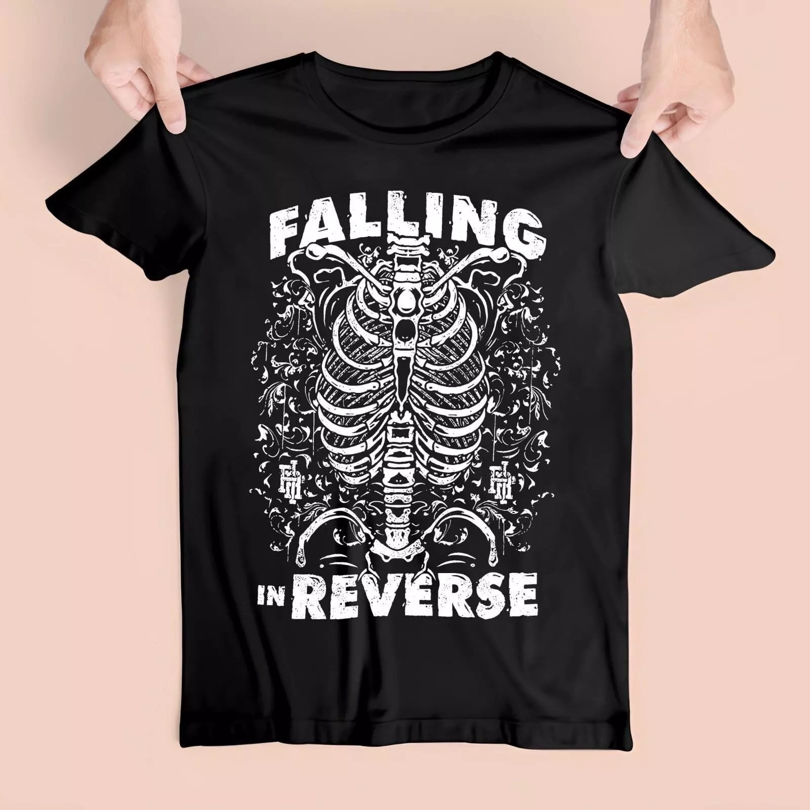 Rare Falling In Reverse Music Band Short Sleeve Black All Size T-Shirt AQ03 - Walmart.com