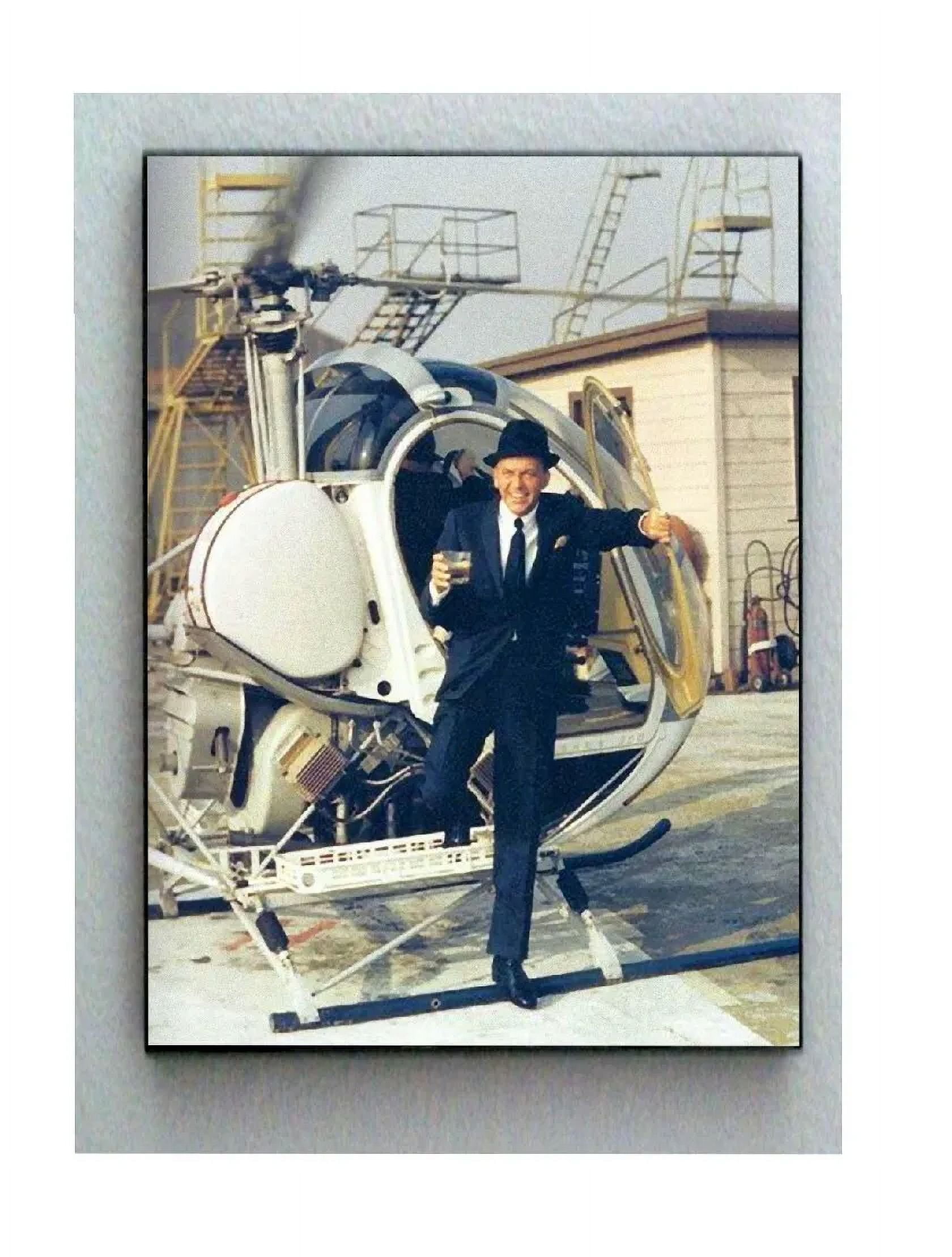 Rare Framed Frank Sinatra Booze Helicopter Vintage Photo. Jumbo Giclée ...