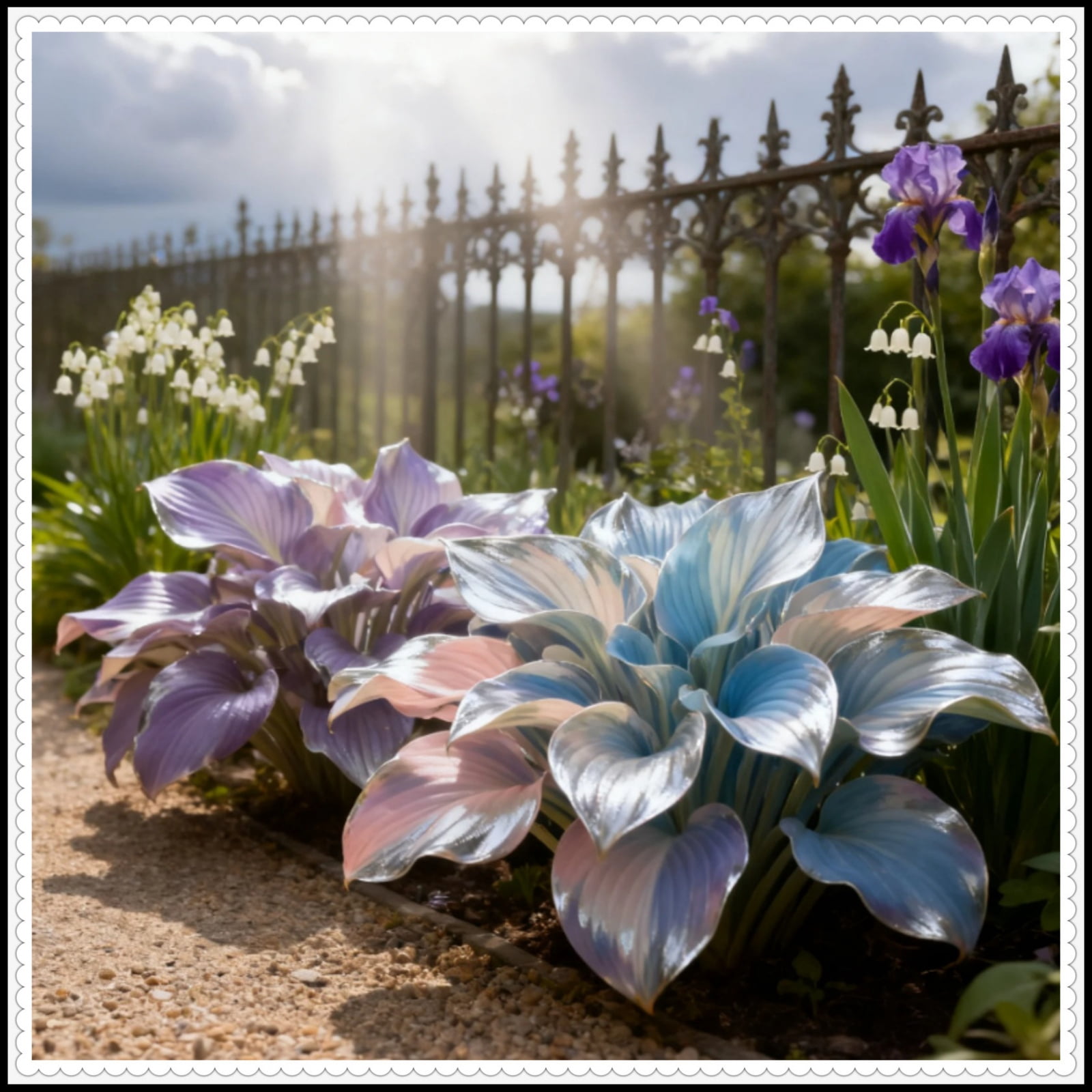 Rare Hosta- Bulk - Garden Stake for Outdoor Decoration--Fresh Natural ...