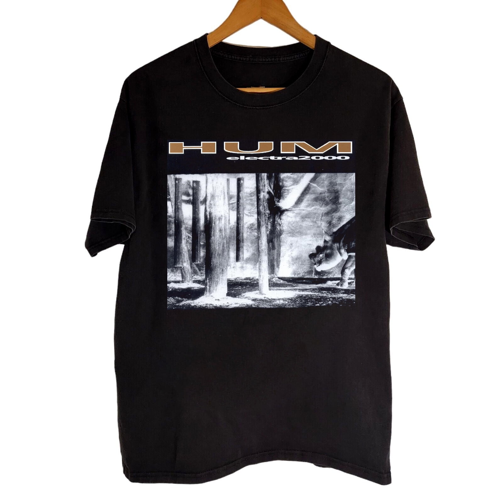 Rare Hum - Electra 2000 Album Short Sleeve Tee Shirt Black All Size ...
