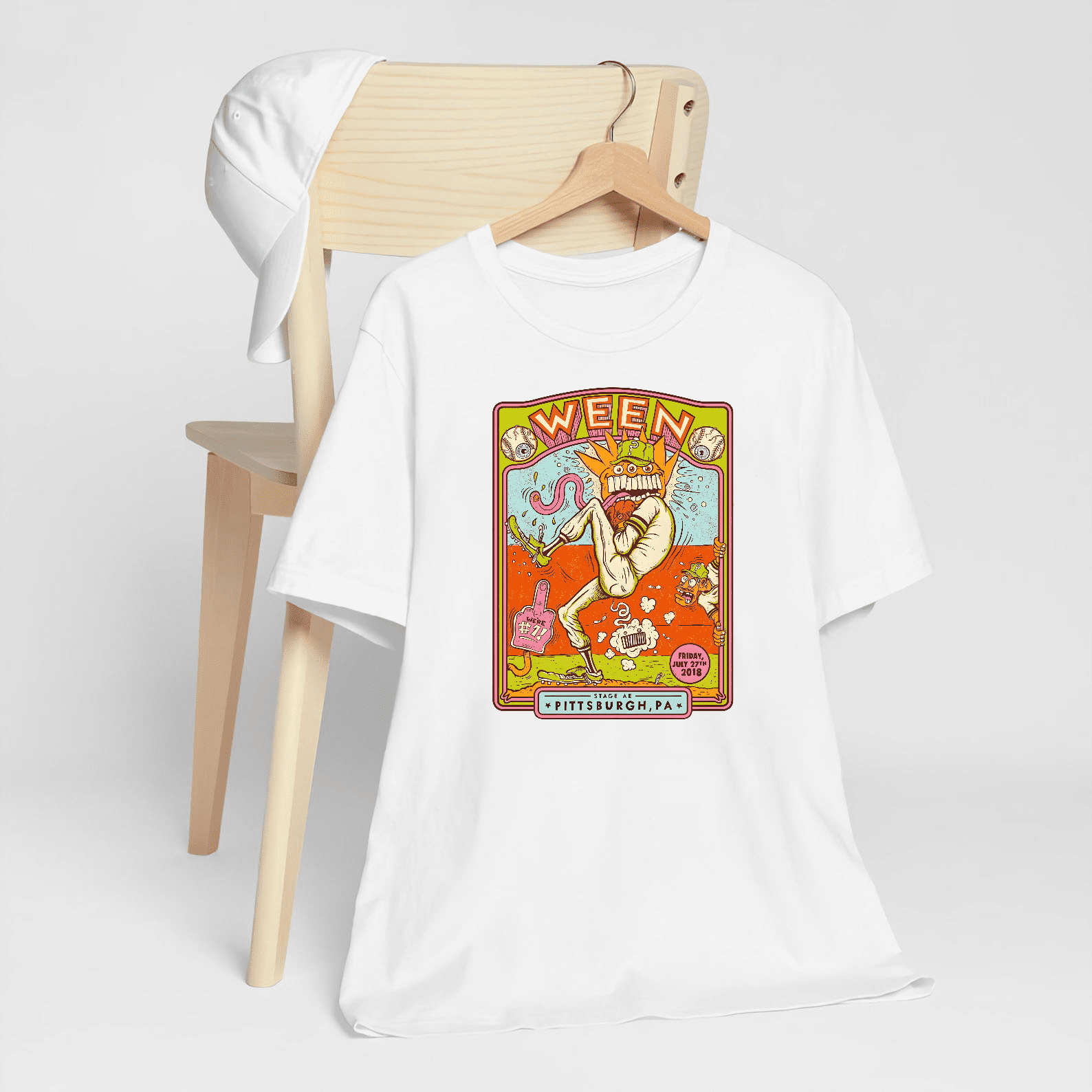 Rare Inspired Ween Tour Vintage 2018 Music Fan White All Size Shirt ...