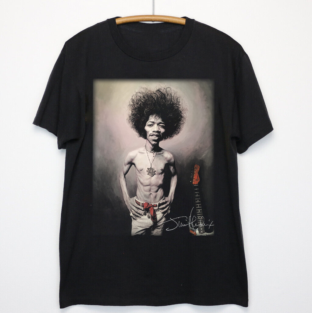 Rare Jimi Hendrix Singer Basic Gift For Fan Black All Size Unisex T-Shirt TMB568 - Walmart.com