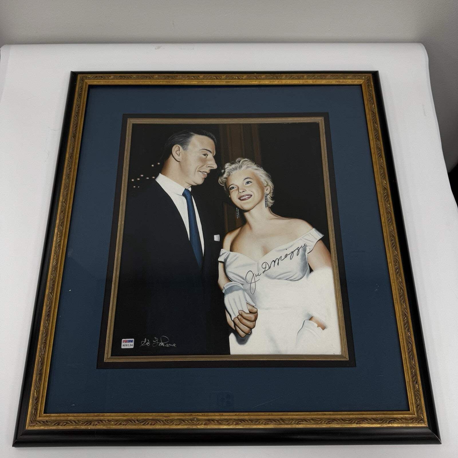 Rare Joe Dimaggio Signed Marilyn Monroe Original Painting Art PSA DNA ...